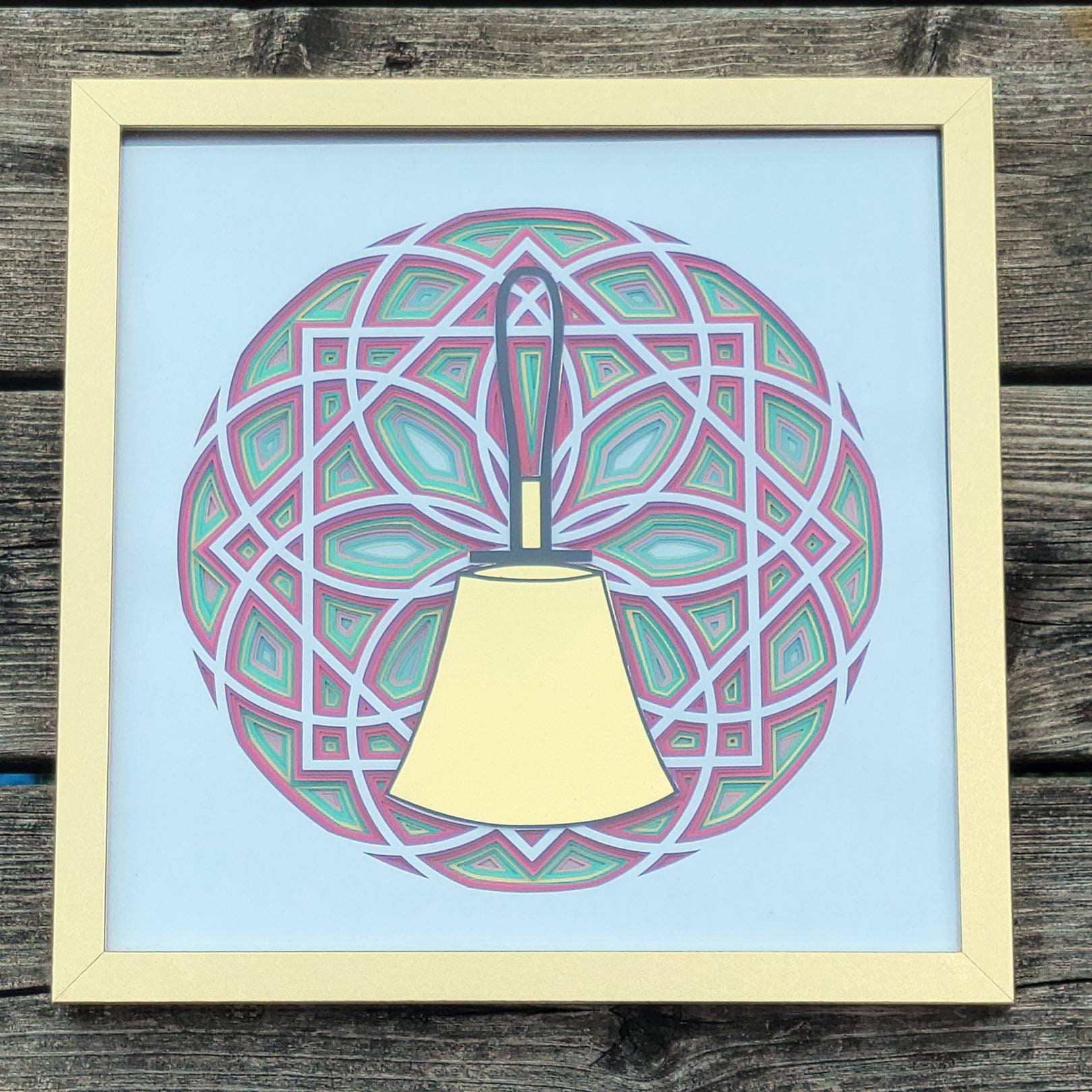 Handbell 3D Layered Mandala SVG Cut File - 12 Inch - Etsy
