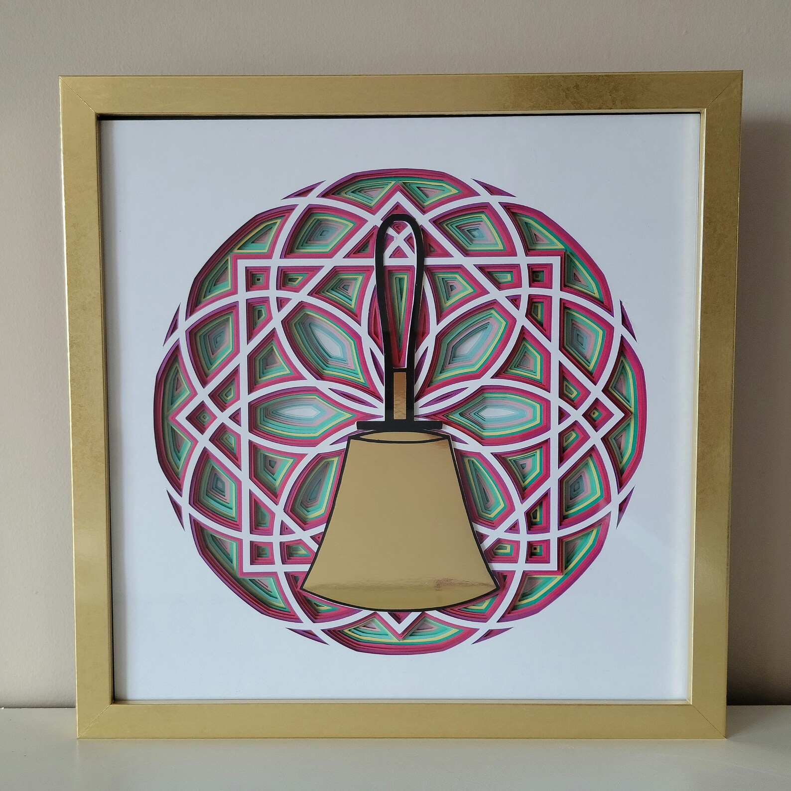 Handbell 3D Layered Mandala SVG Cut File - 12 Inch - Etsy