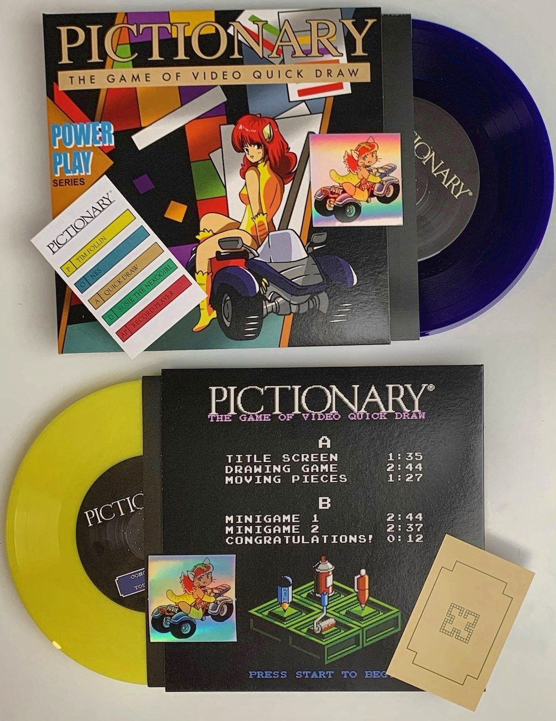 Nintendo NES Vinyl Single Pictionary / YELLOW VARIANT / Storage Find ...