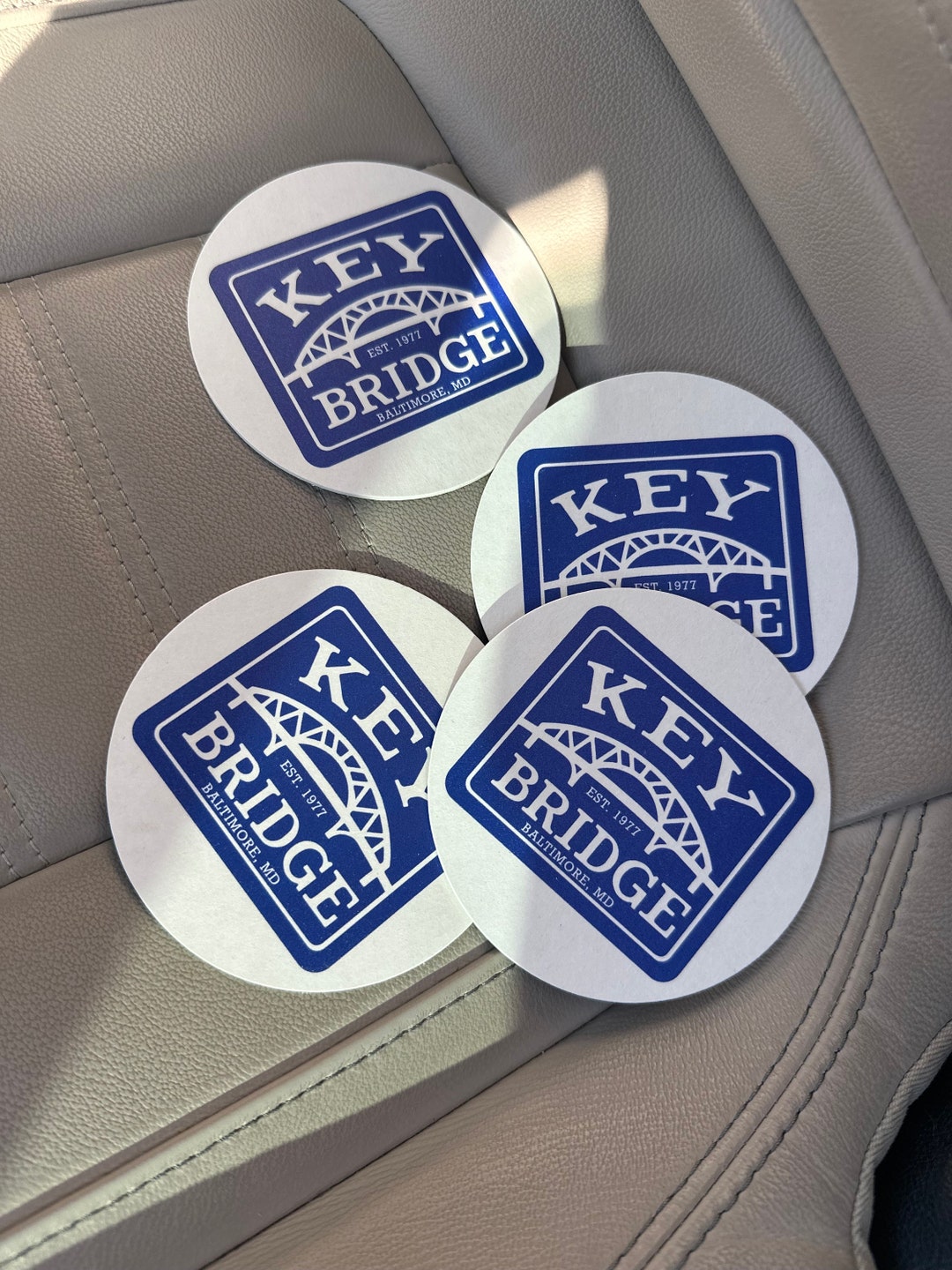 Key Bridge Drink Coaster 4 Pack - Etsy