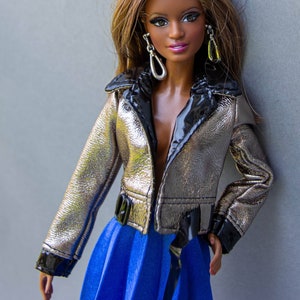 Barbie clothes Barbie leather jacket Barbie doll clothes | Etsy