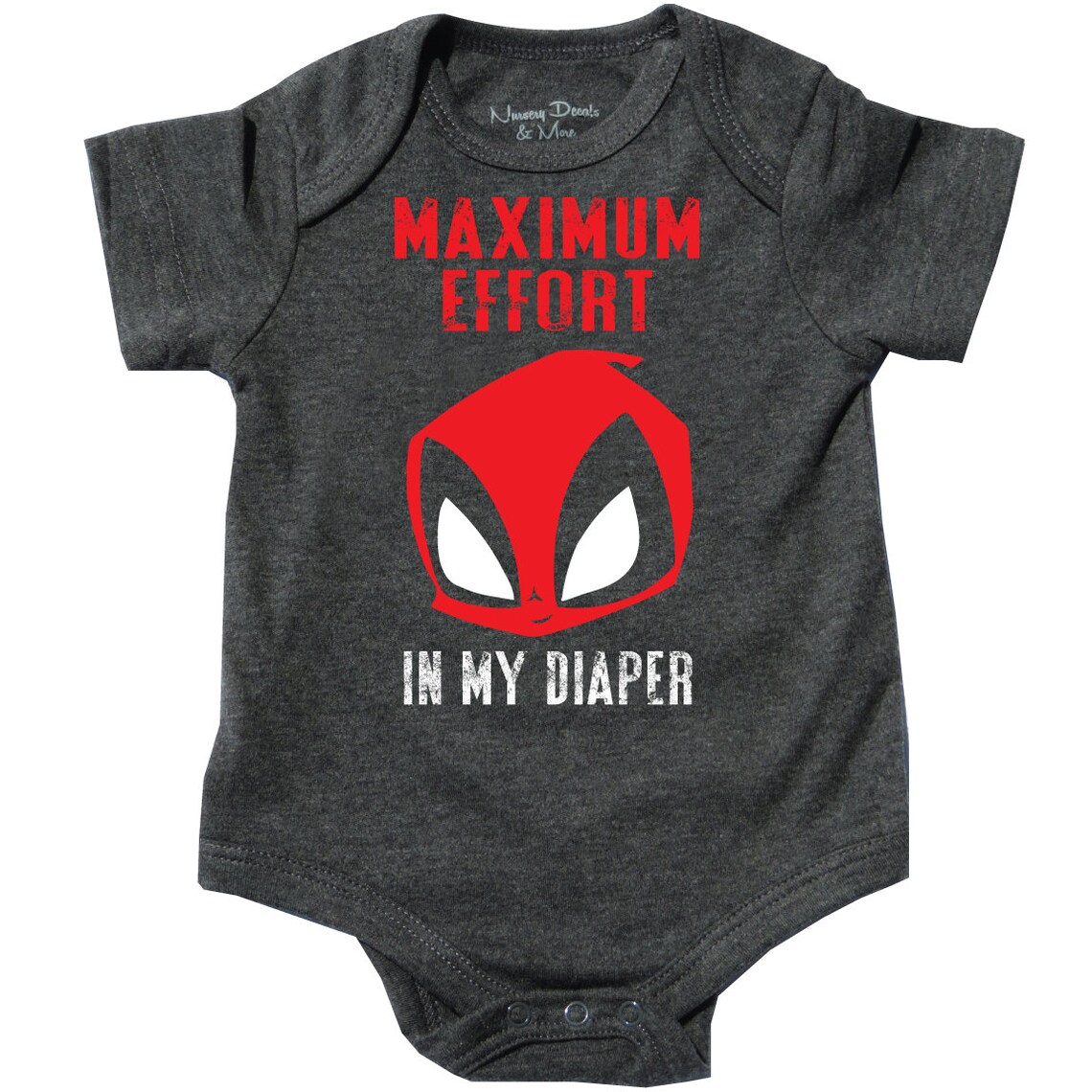 Deadpool Maximum Effort in My Diaper Funny Baby Outfit Gift - Etsy