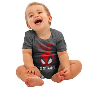 Deadpool, Maximum Effort in My Diaper Funny Baby Outfit Gift - Etsy