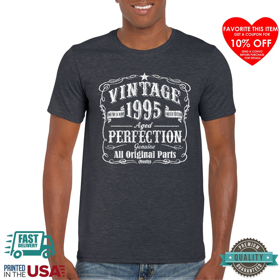 1995 Birthday Gift, Gray Whiskey Label T-shirt - Etsy