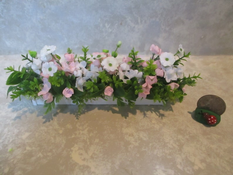 5w Miniature Doll/dollhouse Window Box Polymer Pink - Etsy