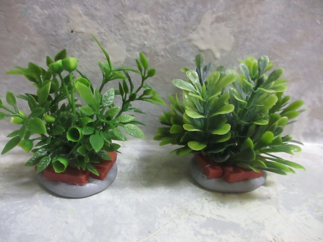 Miniature Garden Bushes: Dollhouse Diorama Set - Etsy