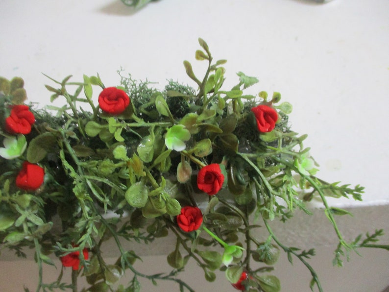 Miniature Draping Rose Window Box/polymer Roses/draping Greenery/6 ...