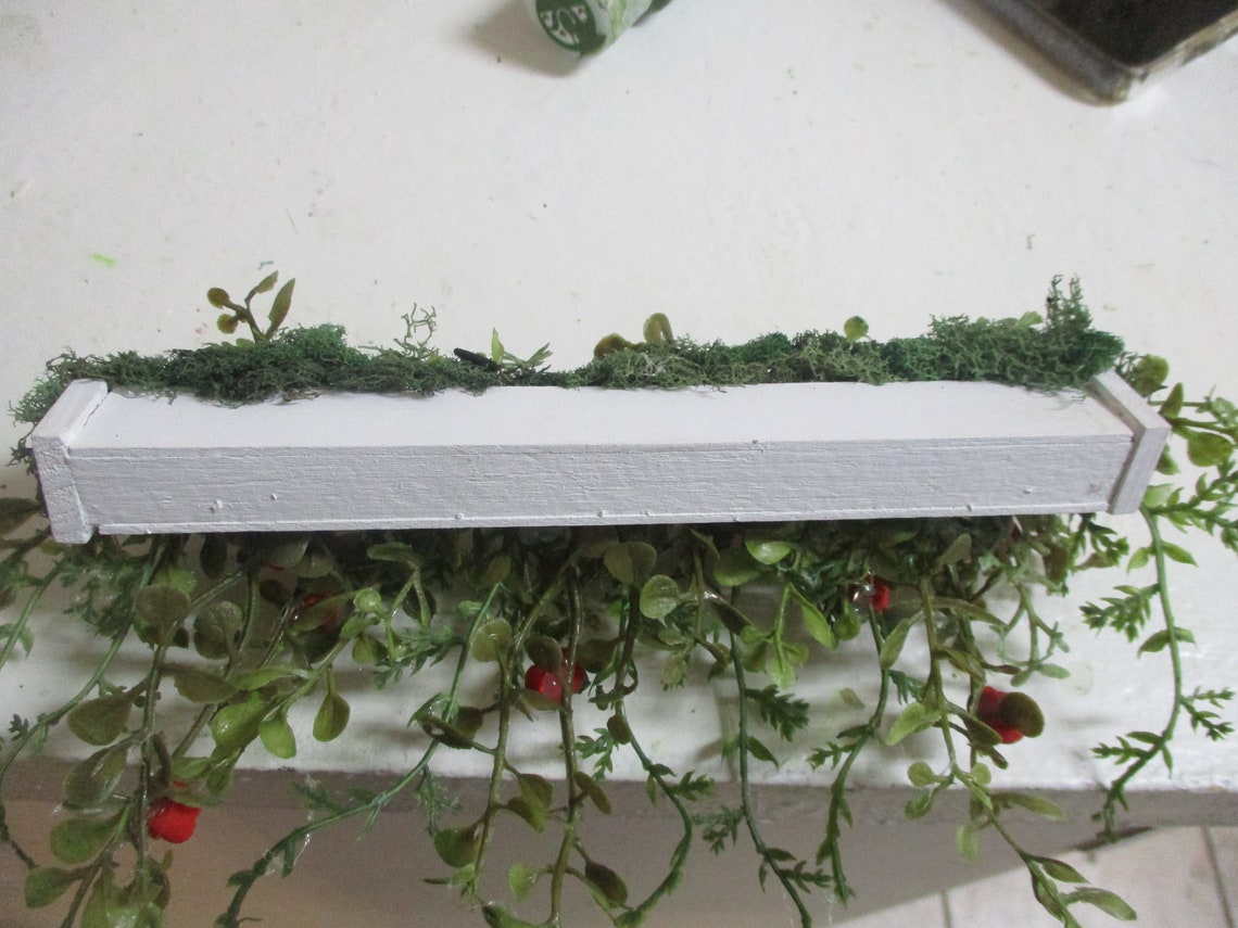 Miniature Draping Rose Window Box/polymer Roses/draping Greenery/6 ...