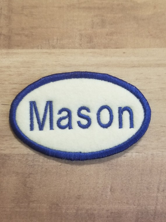 Iron-on Name Tag Iron-on Name for Backpack Name Patch for - Etsy