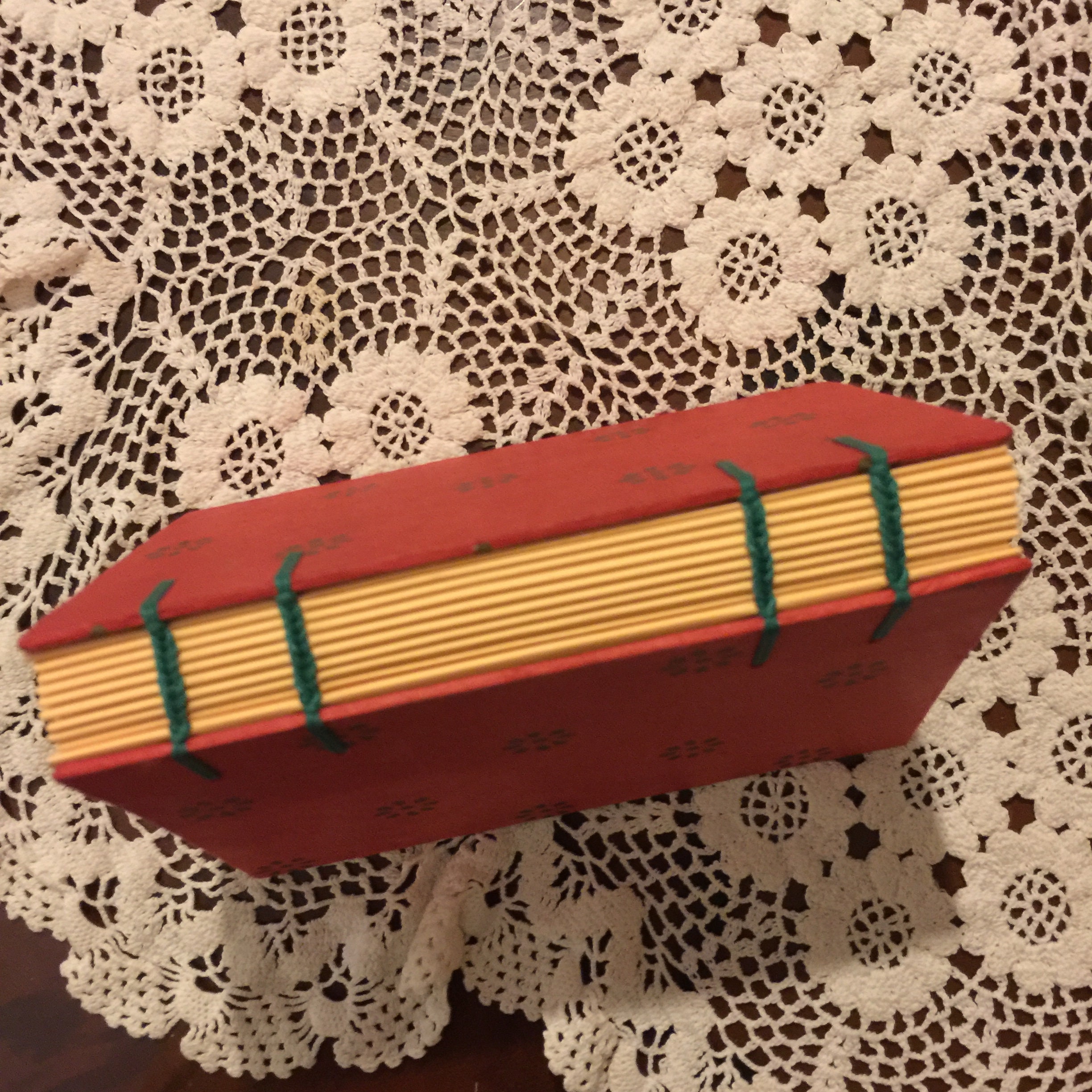 Coptic Stitch Journal, Eco Friendly Lokta Paper Hardcover, Tiny Gold ...