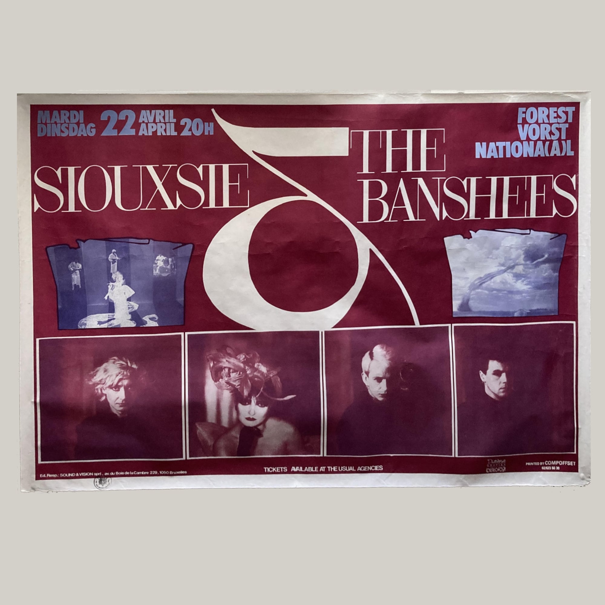 Vintage Poster – “siouxsie & the Banshees – Tinderbox Tour” – April 22 ...