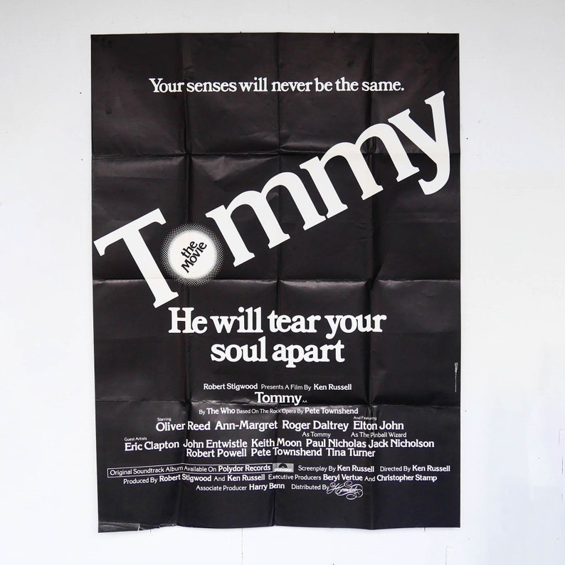 Tommy - the Movie - Vintage Poster - 1975 - Etsy