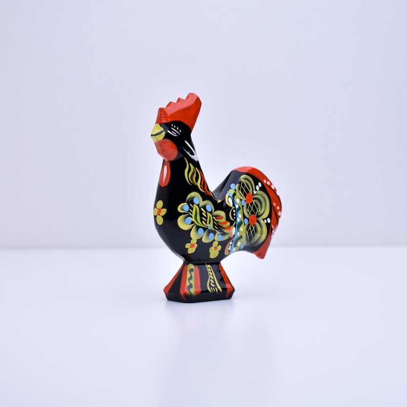 Hand-painted Dala Rooster: Traditional Swedish Folk Art Ornament - Etsy