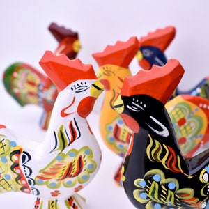 Hand-painted Dala Rooster: Traditional Swedish Folk Art Ornament - Etsy