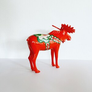Handmade Red Dala Moose: Swedish Folk Art Decor - Etsy