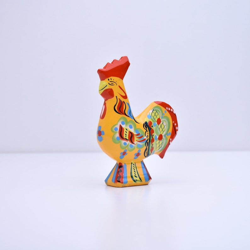 Hand-painted Dala Rooster: Traditional Swedish Folk Art Ornament - Etsy