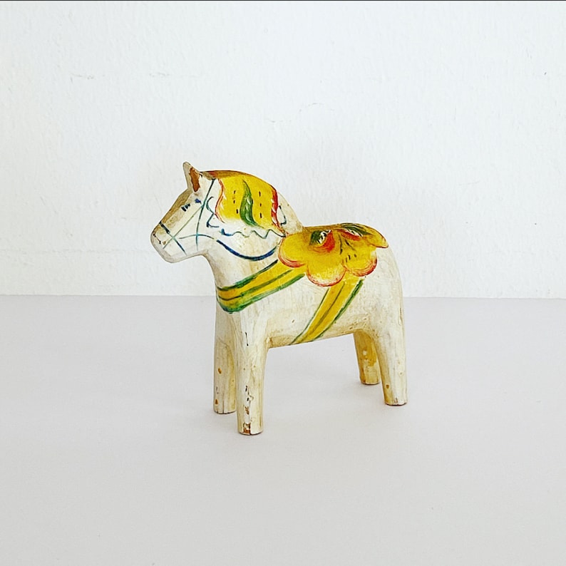 Vintage Hand-carved Dala Horse: Swedish Folk Art Decor - Etsy