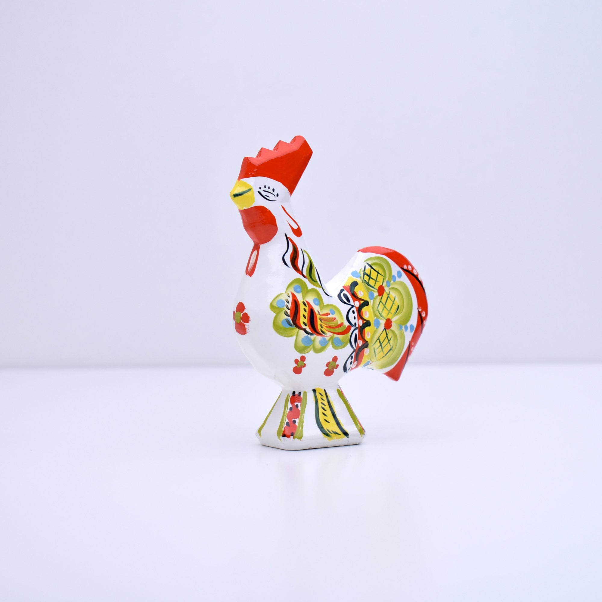 Hand-painted Dala Rooster: Traditional Swedish Folk Art Ornament - Etsy