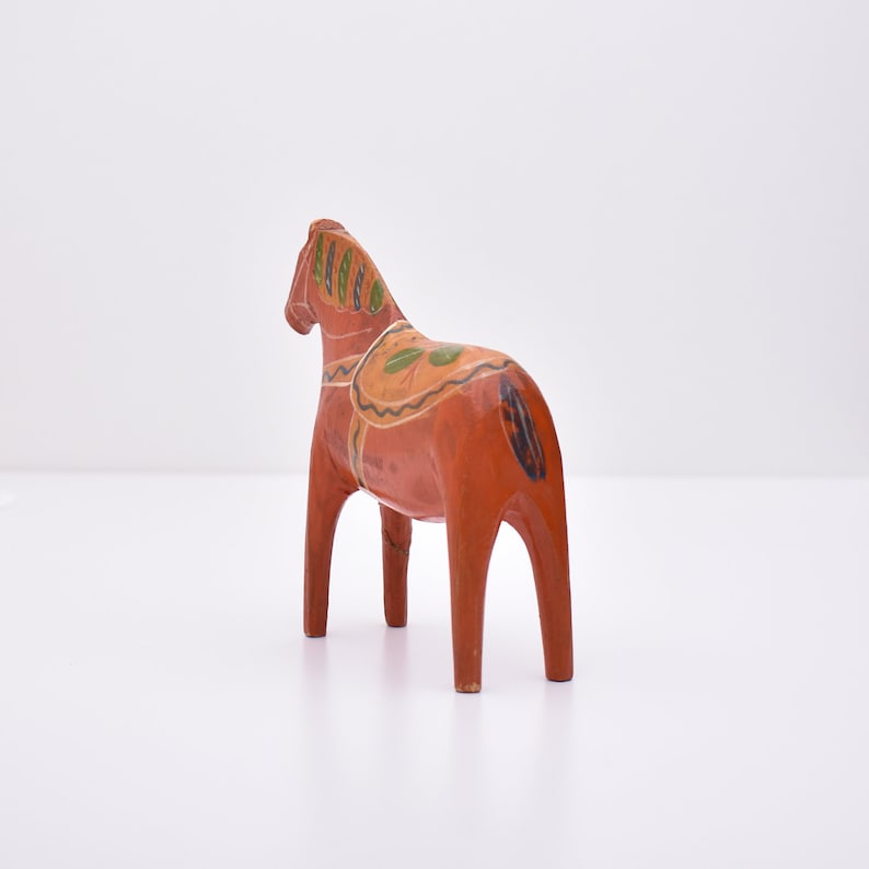 Vintage Hand-carved Dala Horse: 1920s Swedish Folk Art - Etsy