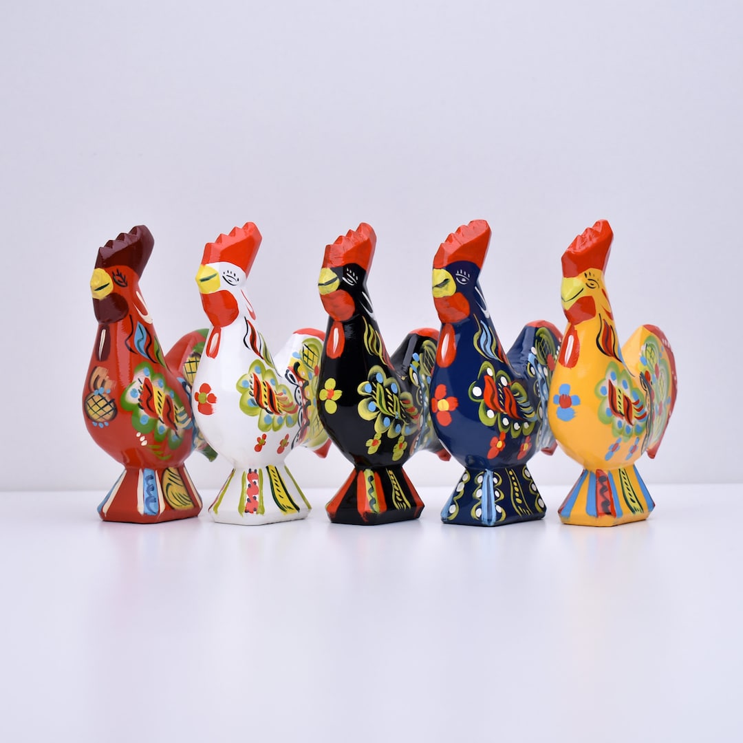 Hand-painted Dala Rooster: Traditional Swedish Folk Art Ornament - Etsy