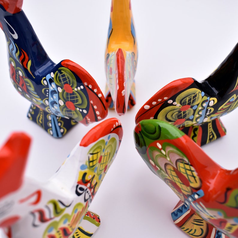 Hand-painted Dala Rooster: Traditional Swedish Folk Art Ornament - Etsy