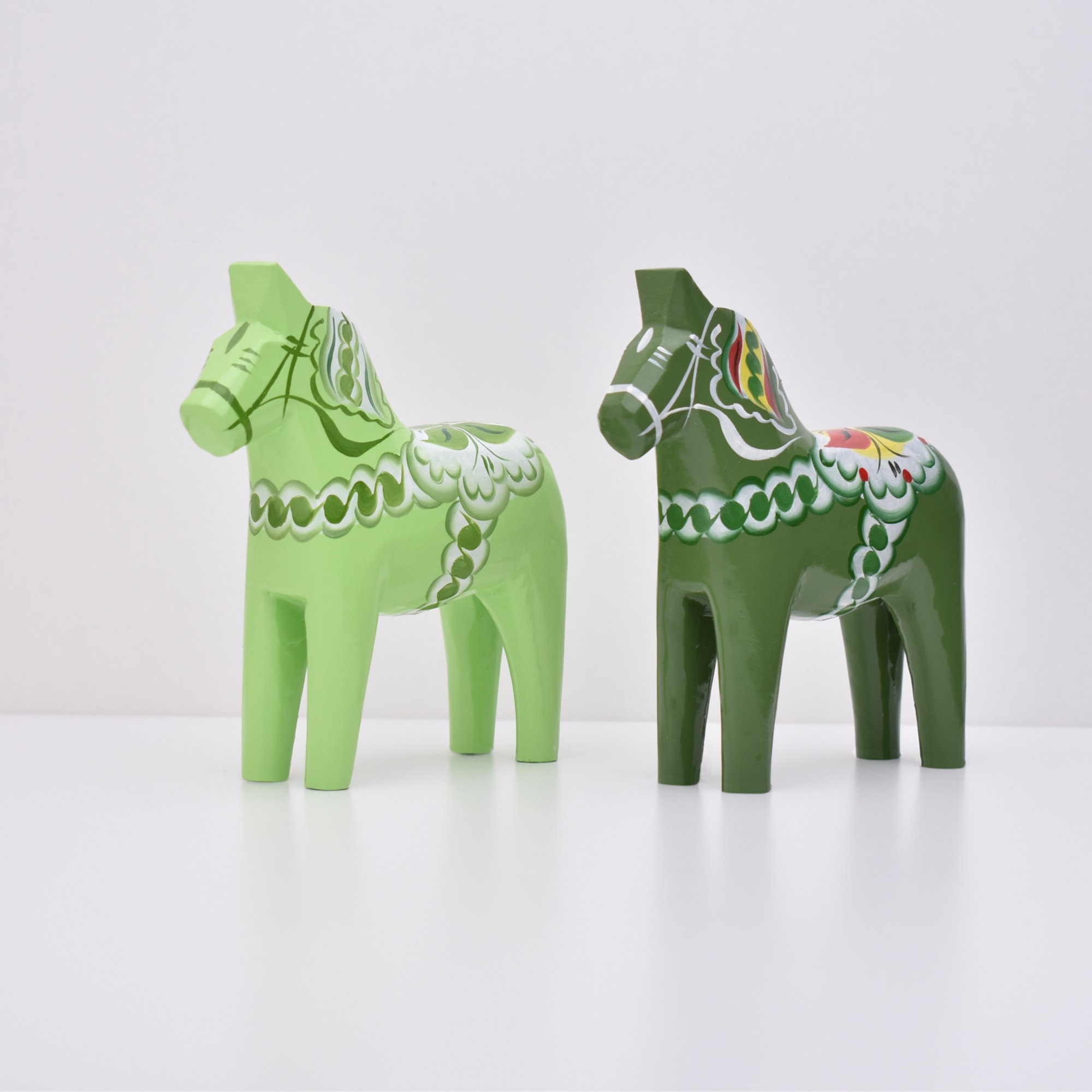 Handcrafted Dala Horse Figurine: Swedish Folk Art Decor - Etsy