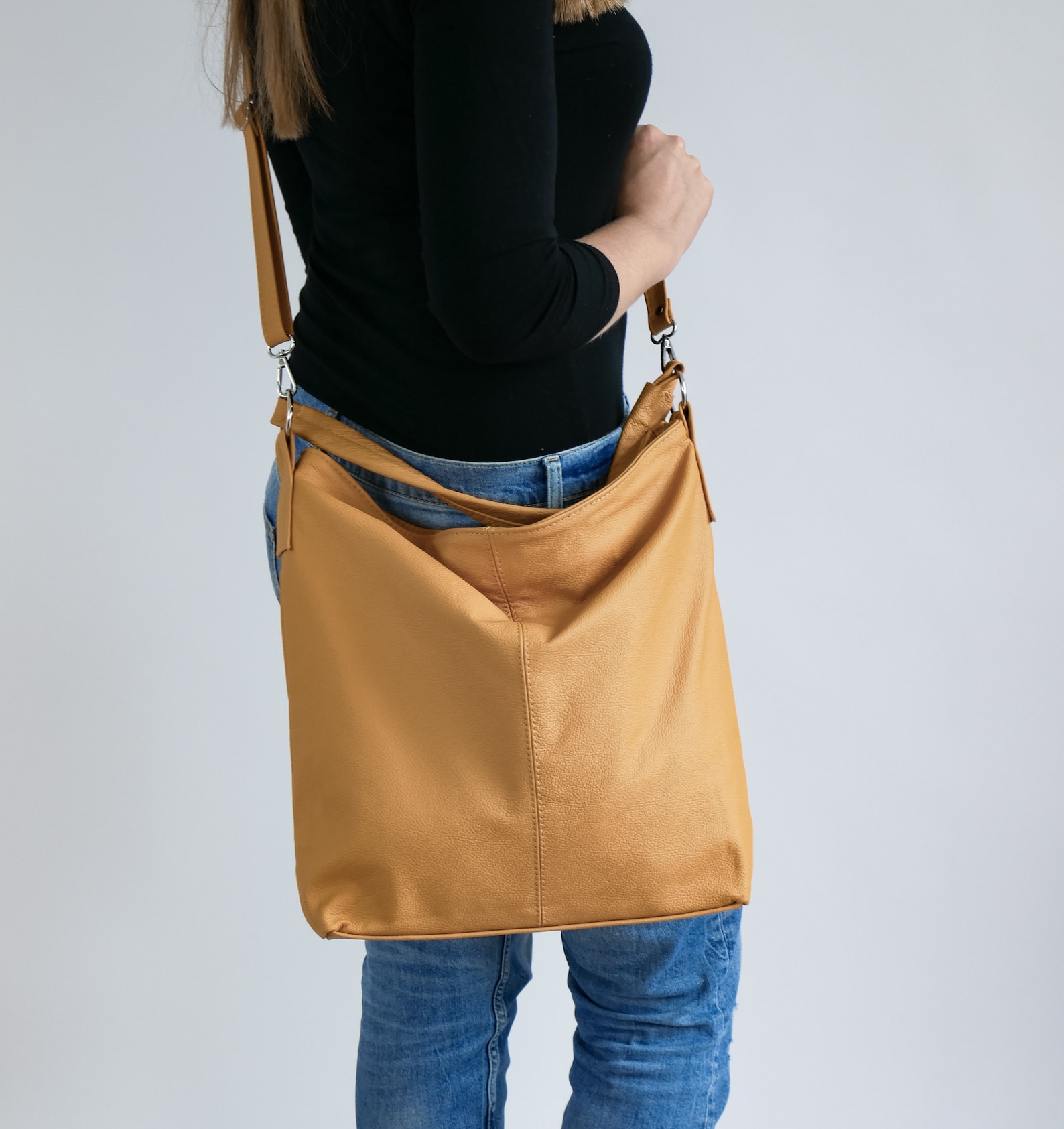 LEATHER Hobo BAG, Everyday Tote Bag, Crossbody Bag, Laptop Leather ...