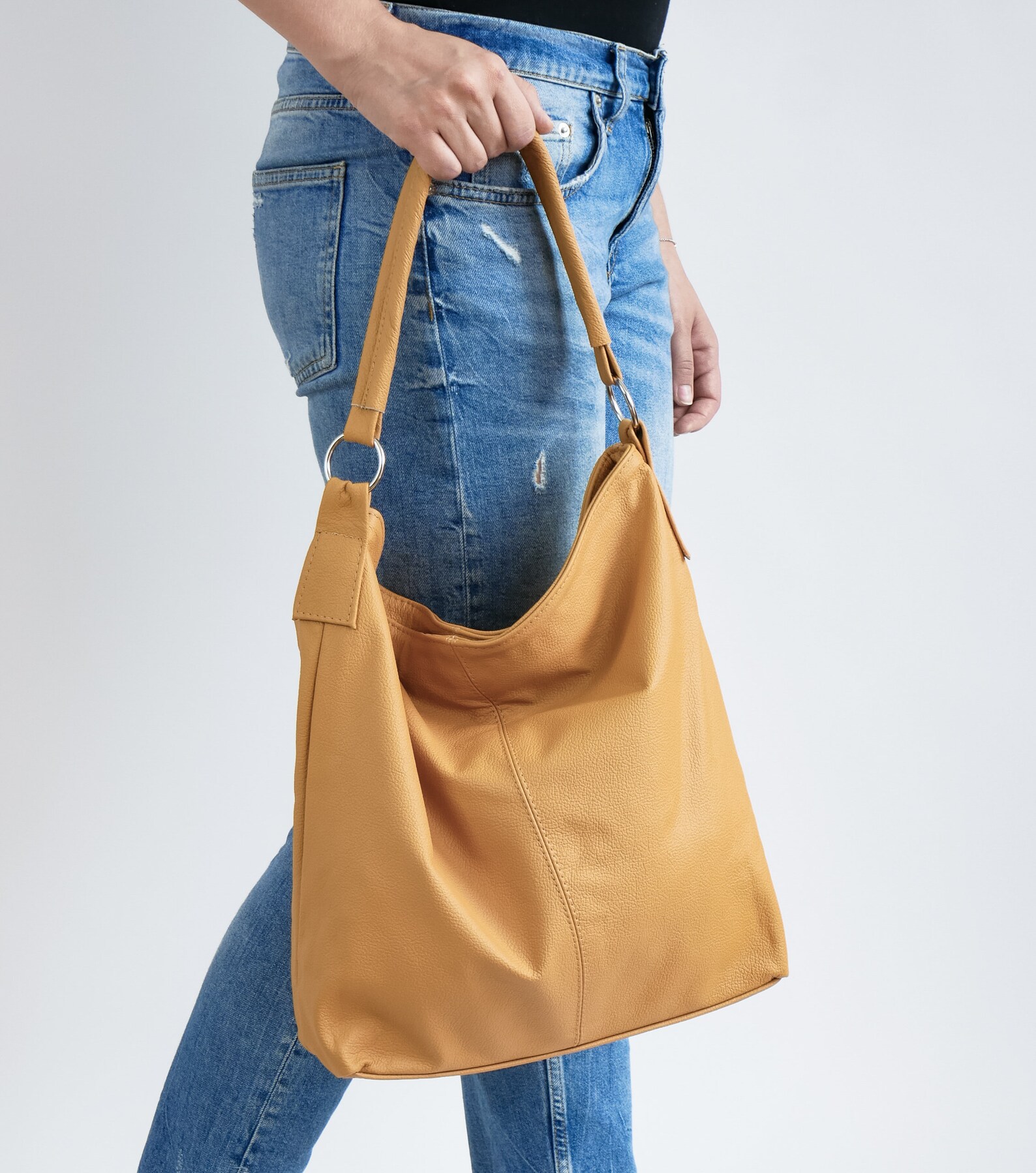 LEATHER Hobo BAG, Everyday Tote Bag, Crossbody Bag, Laptop Leather ...