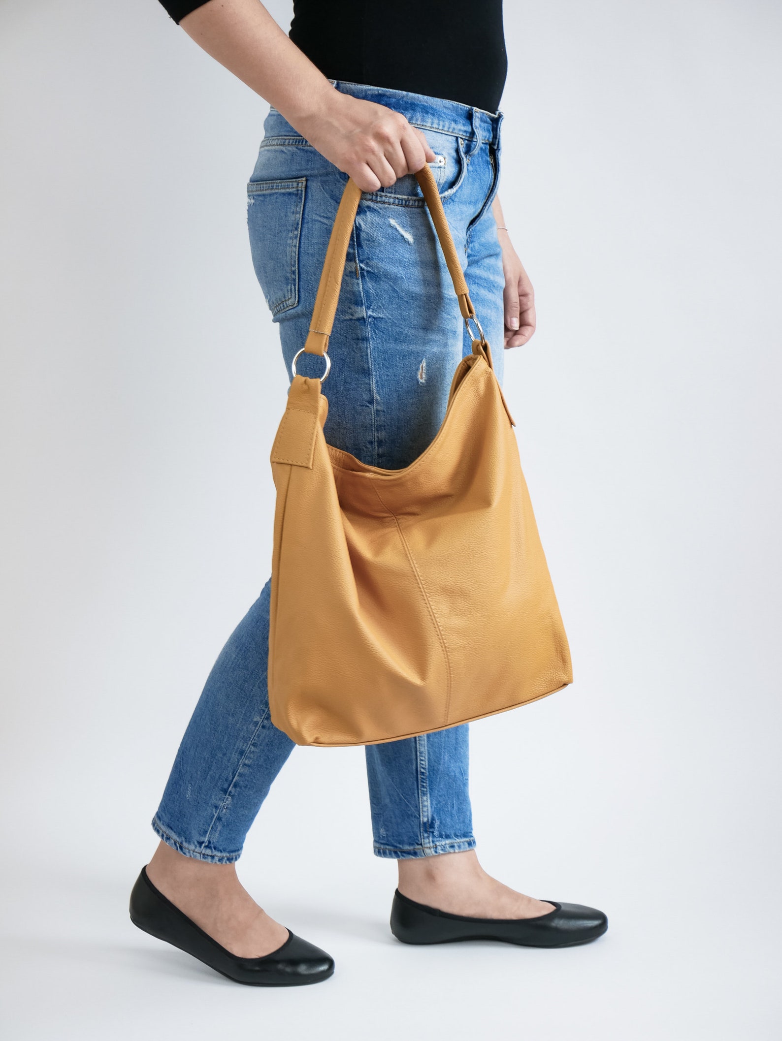 LEATHER Hobo BAG, Everyday Tote Bag, Crossbody Bag, Laptop Leather ...