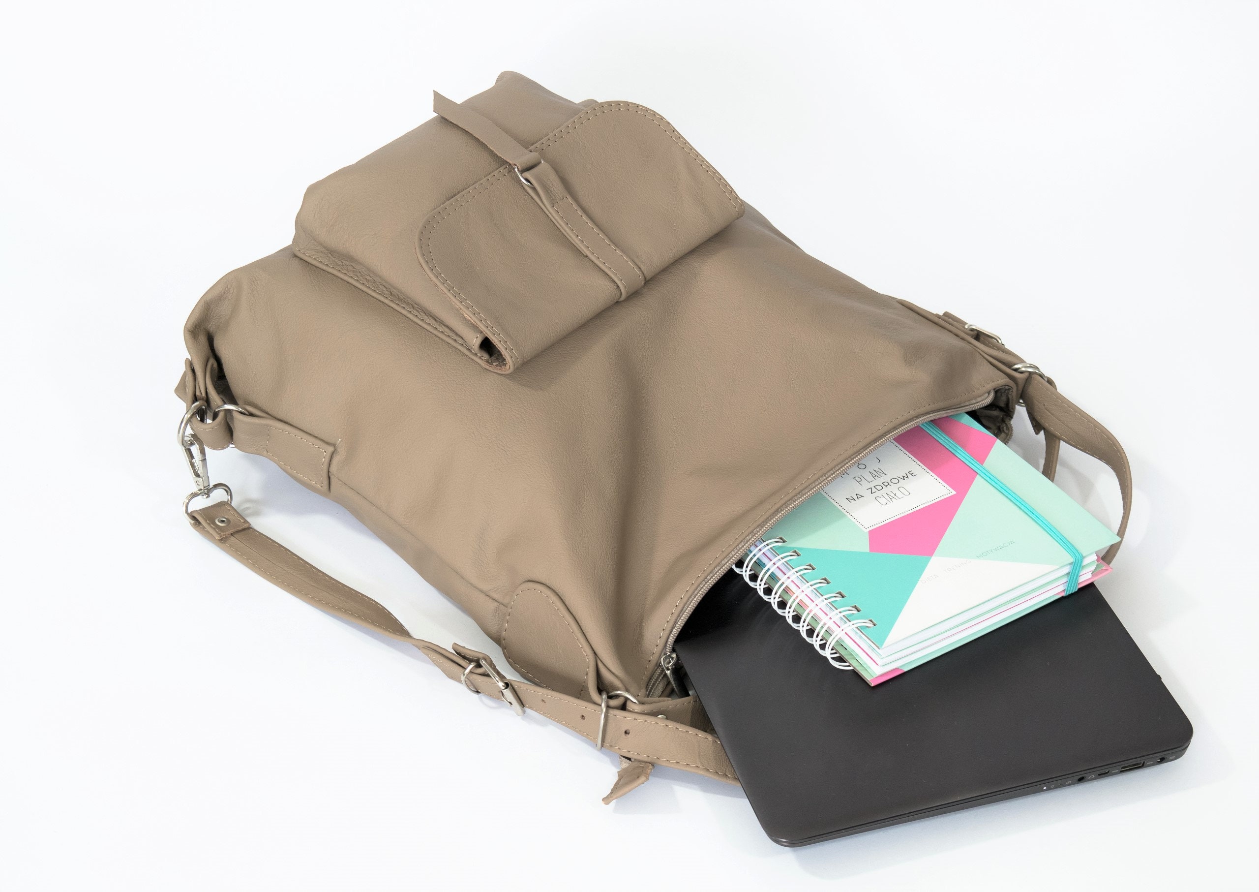 Leather Rucksack Leather Backpack Purse Leather Tote Bag | Etsy