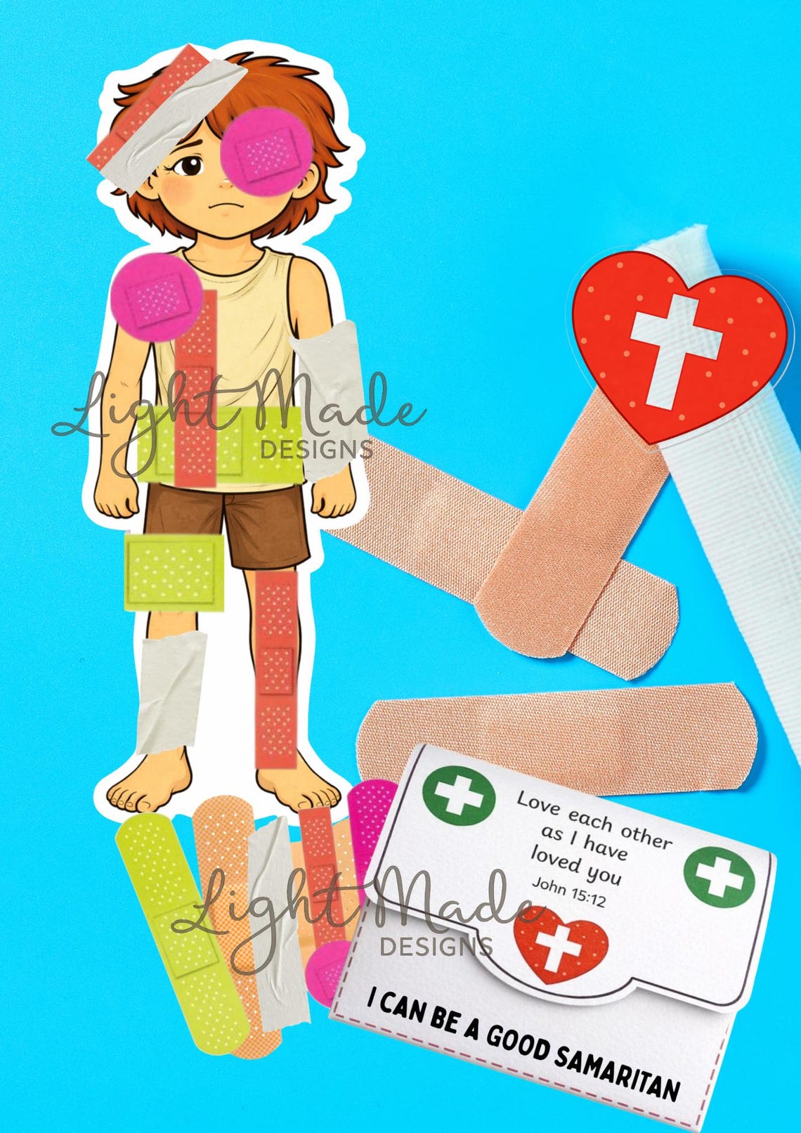 Good Samaritan Craft Printable | Bandage Activity for Kids | Sunday ...