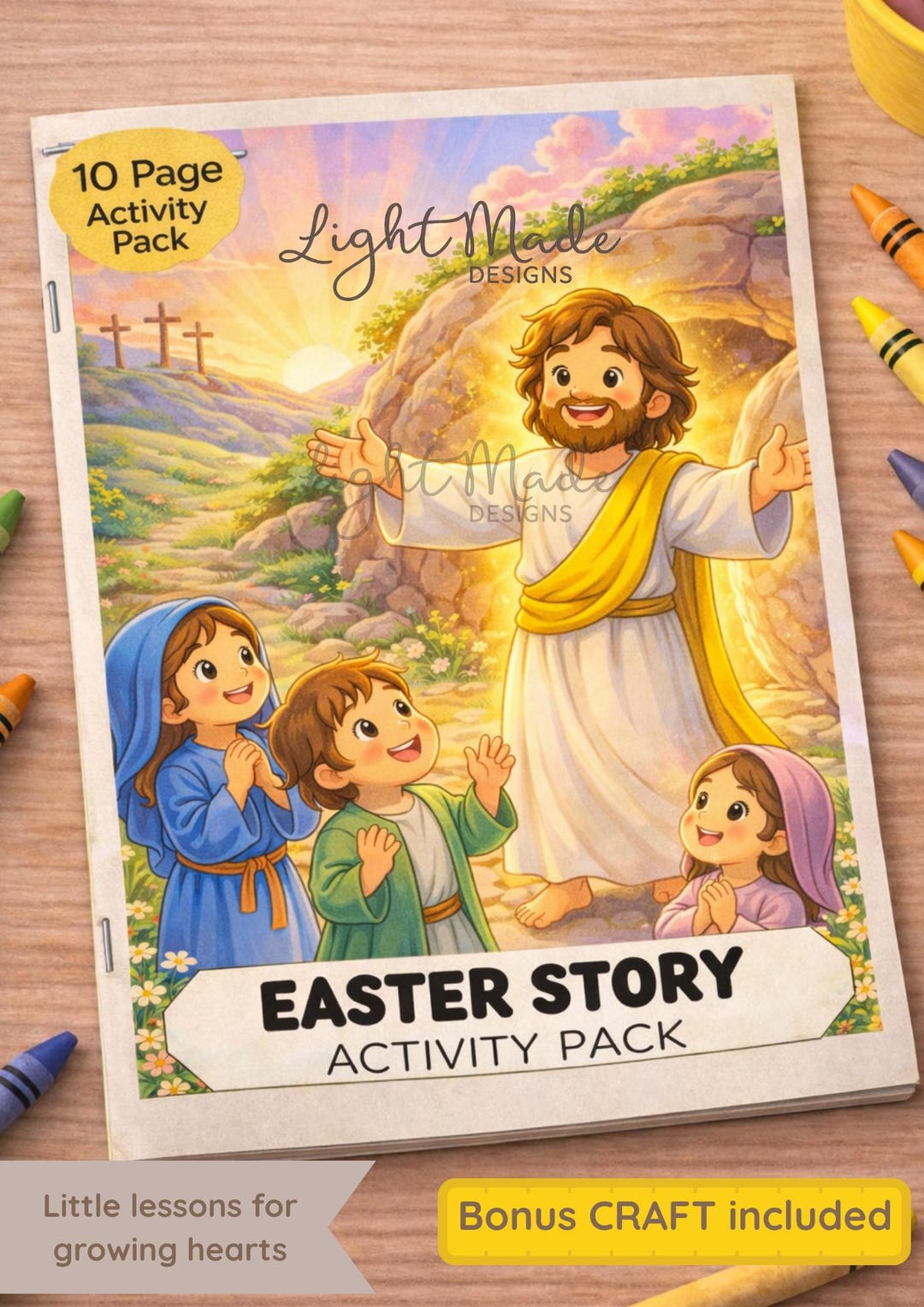 Easter Story Activity Pack for Kids | Bible Crafts, Booklet (PDF ...