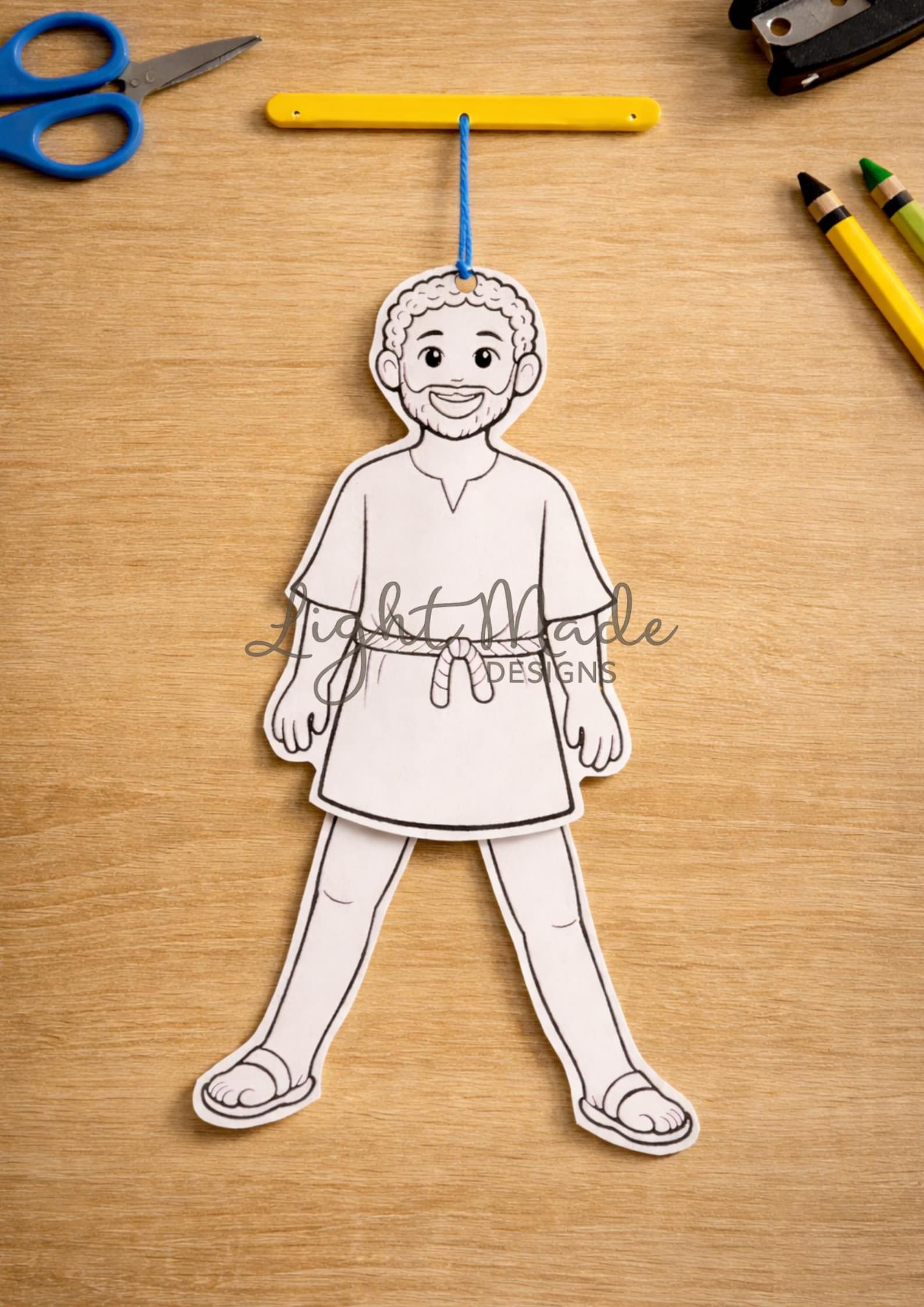 Lame Man Walking Puppet Craft | Acts 3 Bible Story Activity (digital ...