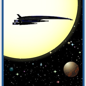 Mass Effect Normandy Poster Fan Art - Etsy
