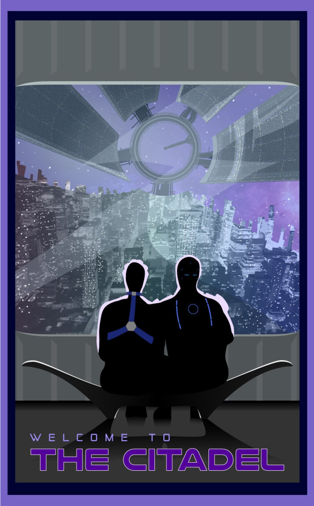 Mass Effect Citadel Poster Fan Art - Etsy