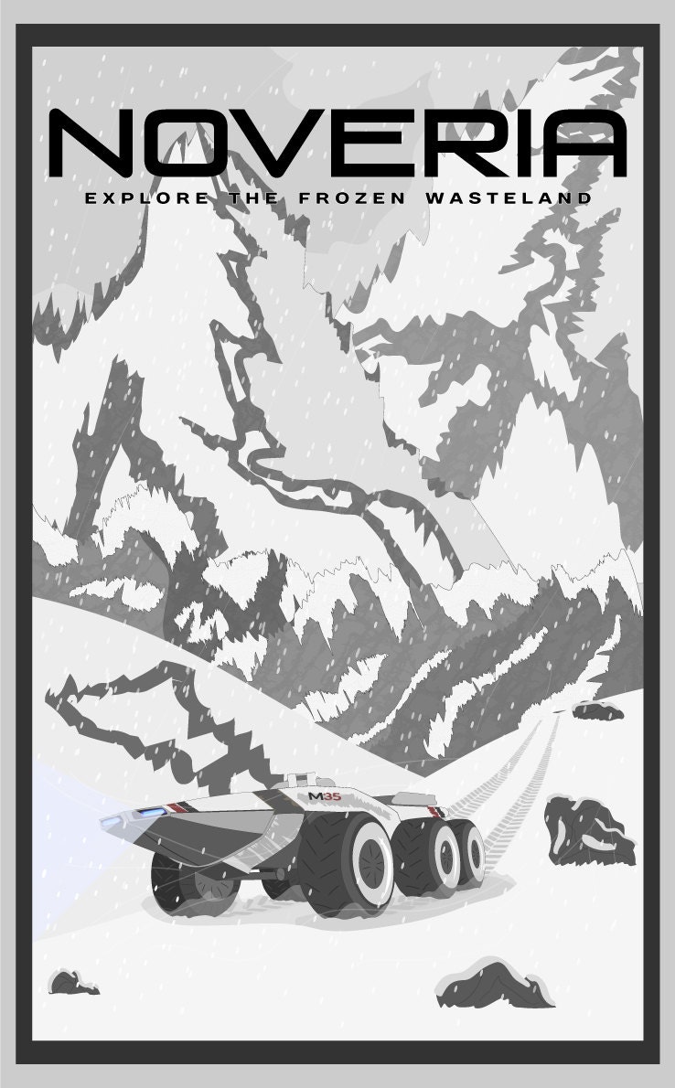 Mass Effect Noveria Poster Fan Art Etsy