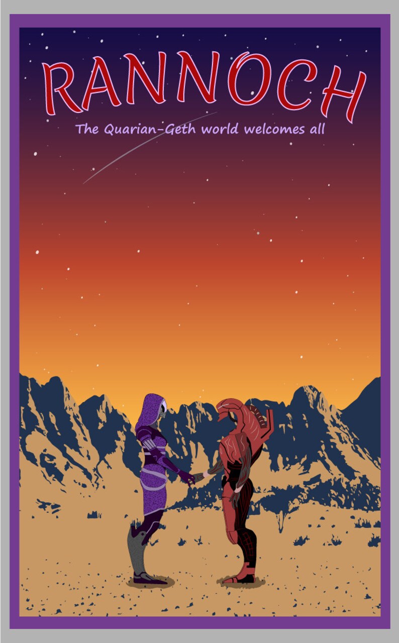 Mass Effect Rannoch Poster Fan Art - Etsy