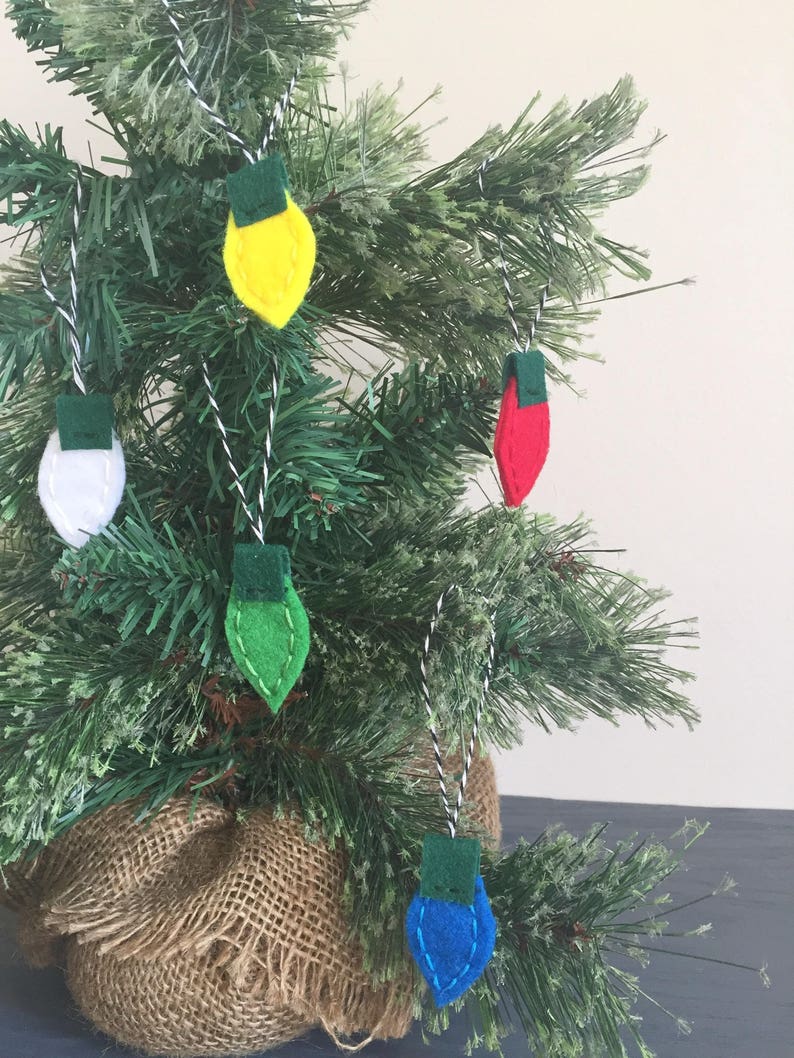Felt Light Bulb. Classic Christmas Decor. Handcrafted Felt - Etsy