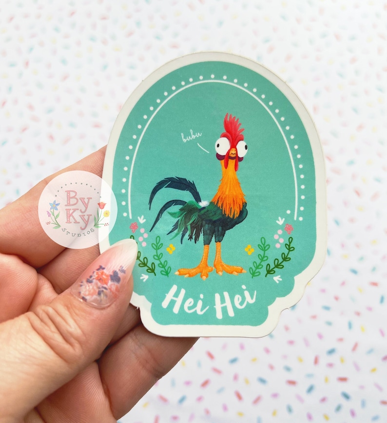 Hei Hei Moana Sidekick Vinyl Sticker - Etsy