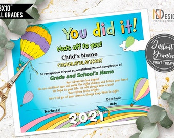 1st Grade Diploma | Etsy