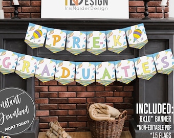 Pre-k Graduation Banner / Instant Digital Download - Etsy