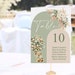 Editable Boho Teddy Bear Table Number Sign Sage Pampas - Etsy