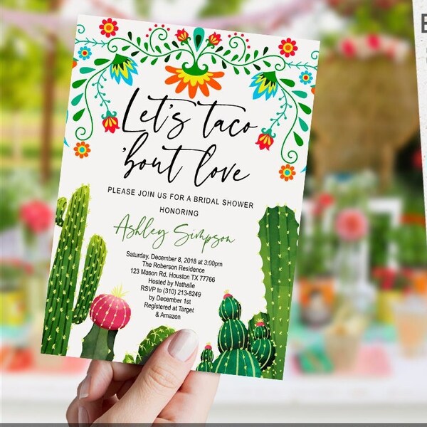 Fiesta Bridal Shower Invitation - Etsy