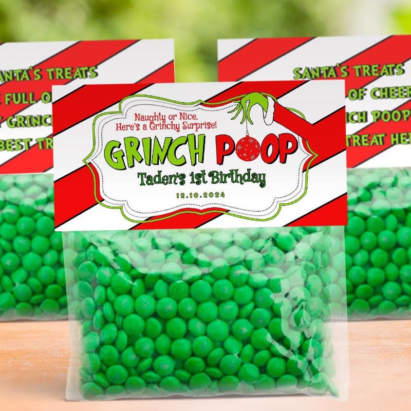 Grinch Poop Tag Printable - Etsy
