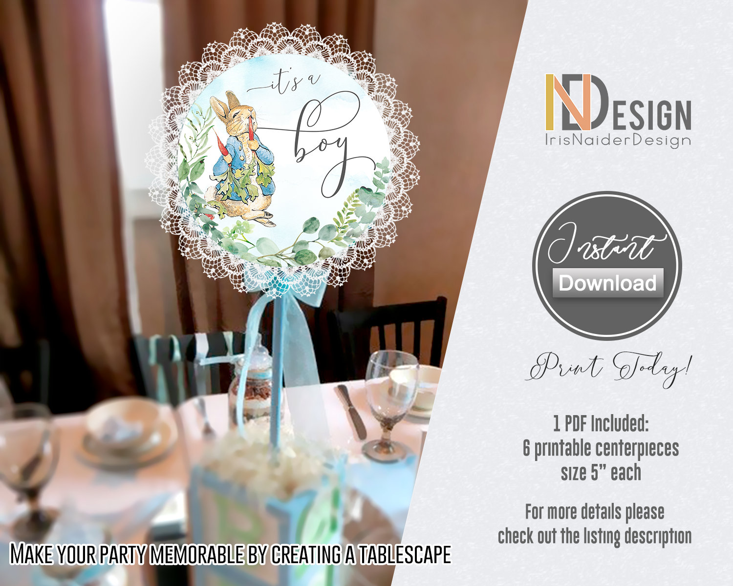 Peter Rabbit Centerpieces Baby Shower Centerpiece Little - Etsy Canada