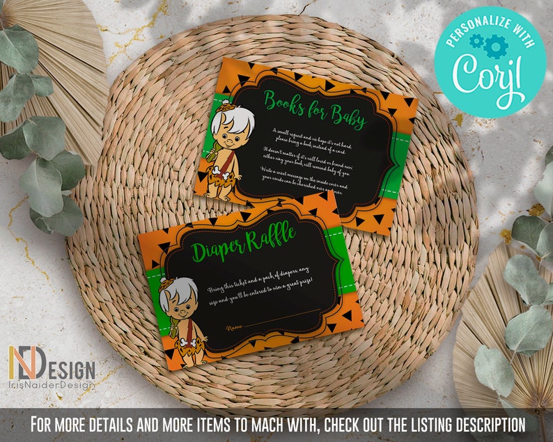 EDITABLE Bam Bam Baby Shower Invitation, Baby Shower Set, Thank You ...