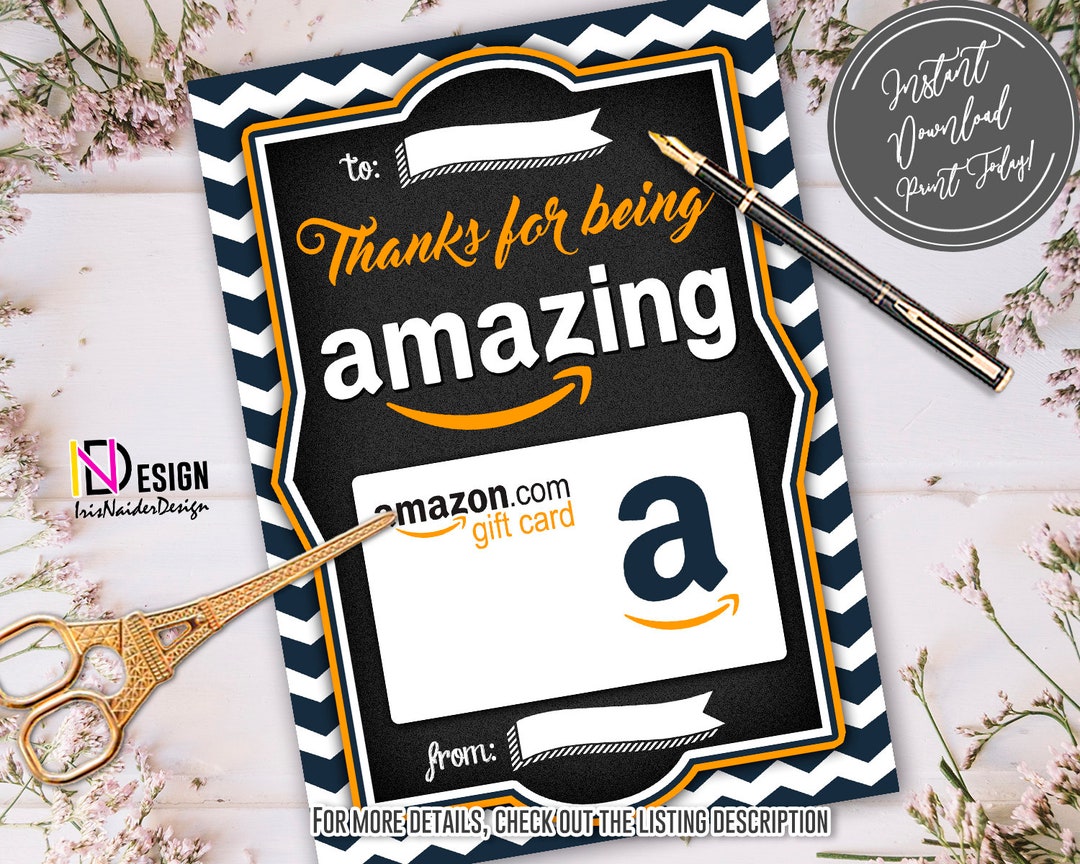 Amazon Gift Card Holder, Thank You Gift, Teacher Appreciation, End of ...