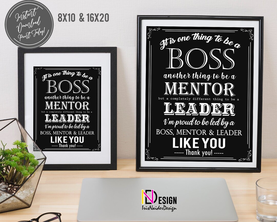 Boss Appreciation Plaque, It's One Thing to Be a Boss, Desk Sign ...