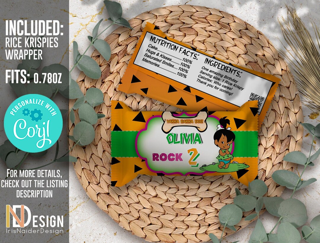 EDITABLE Pebbles Rice Krispies Wrappers, African Pebbles, 0.78oz ...