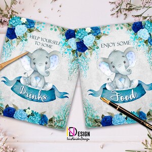 Elephant Table Signs Little Peanut Signs Treat Sign Food - Etsy